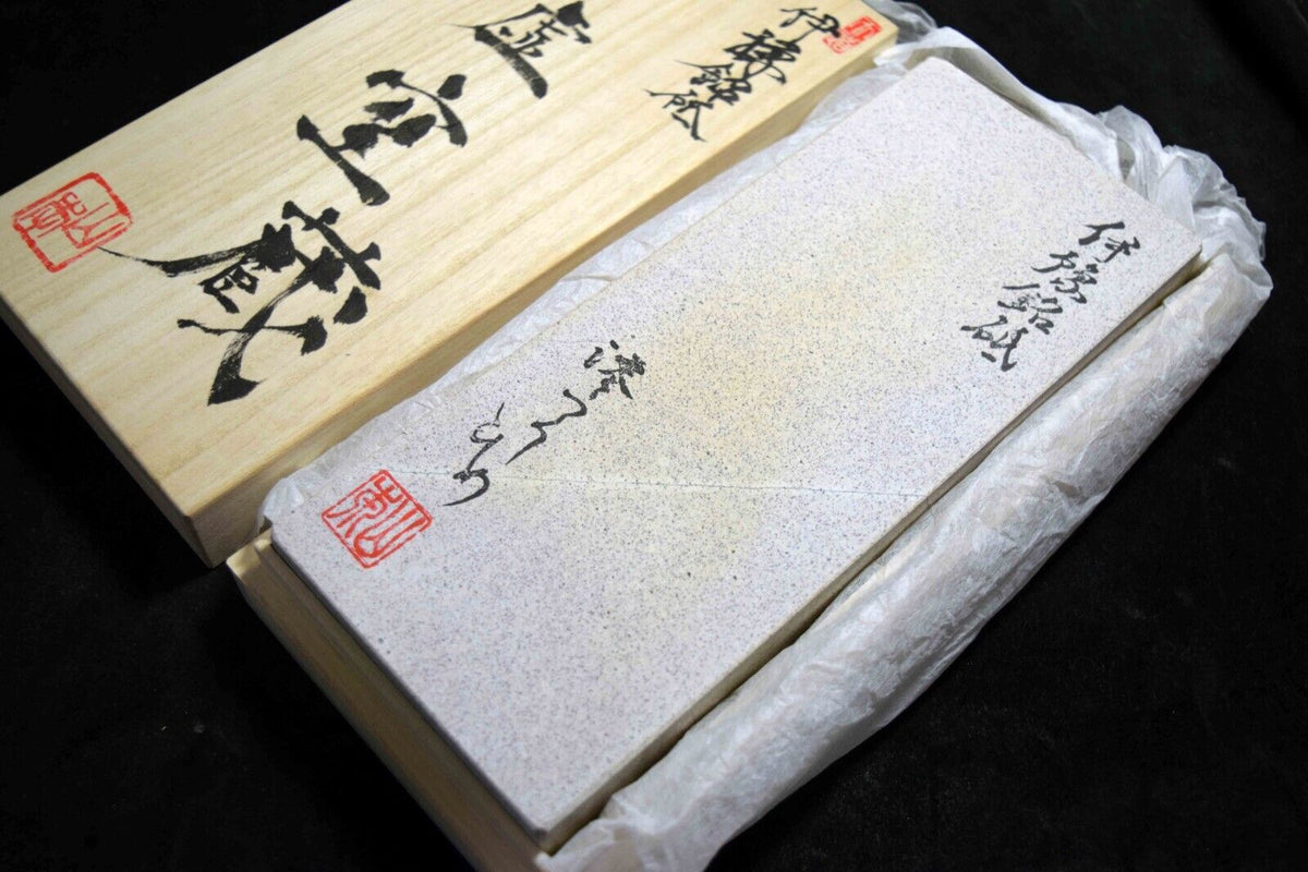Japanese Natural Whetstone Iyo Meito *Kokuzo* 1601g - Grit 3000 from E ...